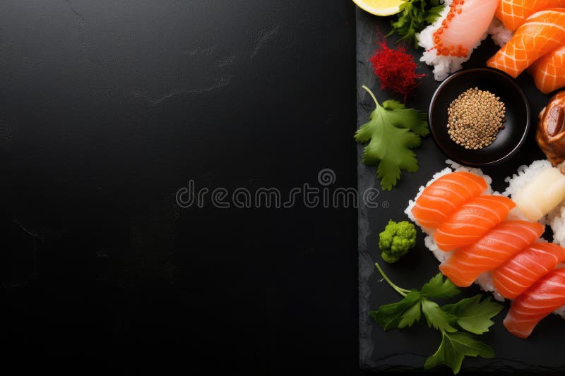 Sushi Themed Background Large Copy Space - Stock Picture Backdrop Stock ...