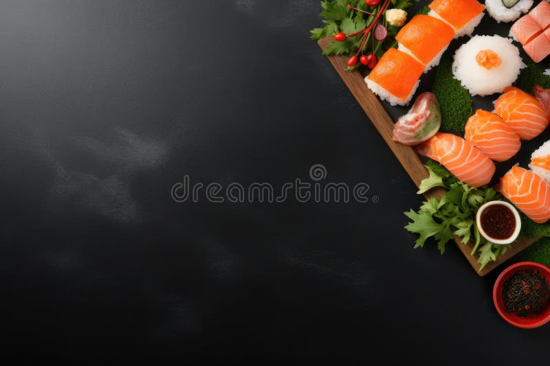 Sushi Themed Background Large Copy Space - Stock Picture Backdrop Stock ...