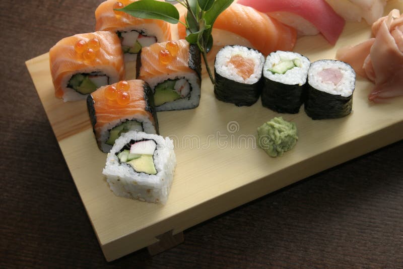 Sushi Traditional Japanese Food Stock Photo - Image of radish, tuna: 798396