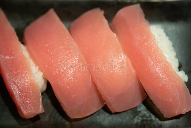 Sushi Tuna, Japanese food stock image. Image of cuisine - 173392381