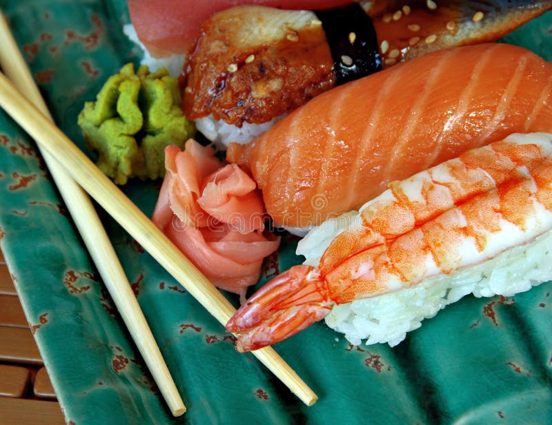 Sushi of Various Varieties stock photo. Image of ginger - 6649546