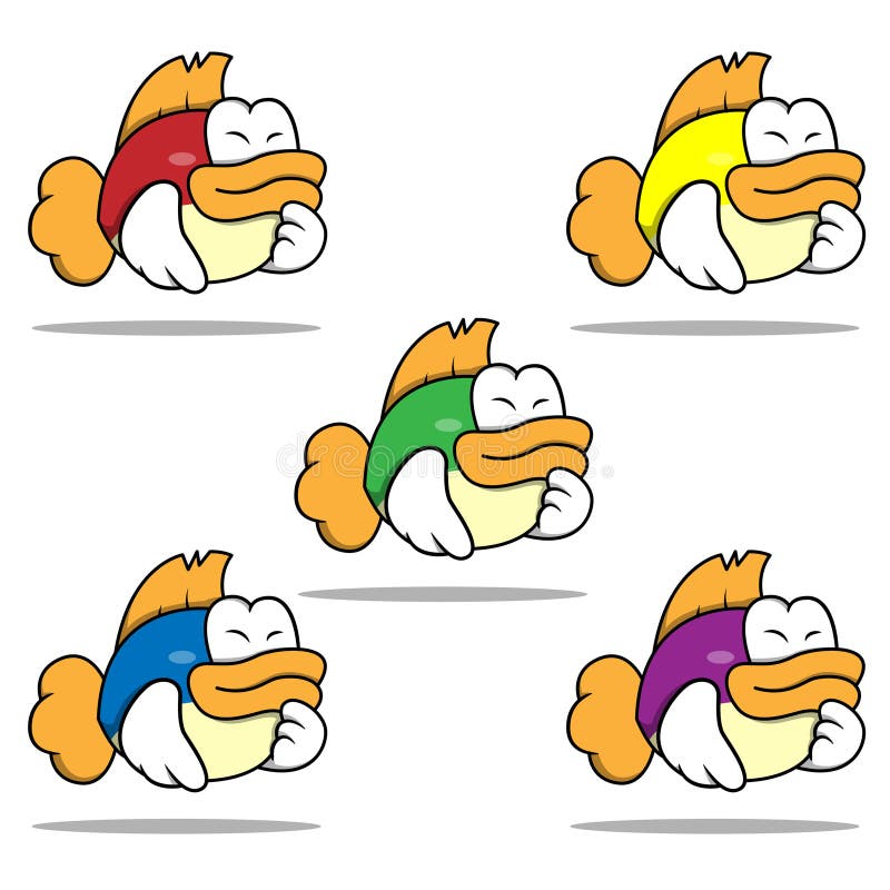 Sushie Enemy Fish Game Set stock vector. Illustration of gaming - 352556589