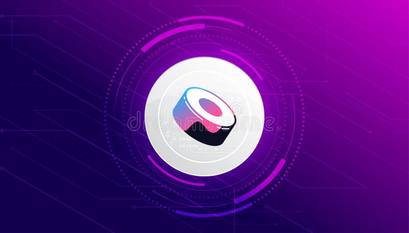 SushiSwap SUSHI Banner. SUSHI Coin Cryptocurrency Concept Banner ...