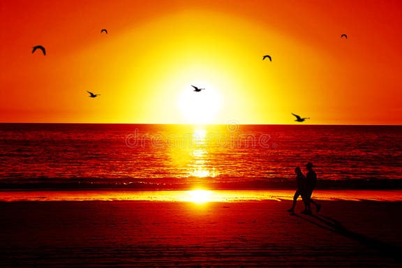 Susnet beach stock image. Image of family, sand, dawn, holiday - 298865