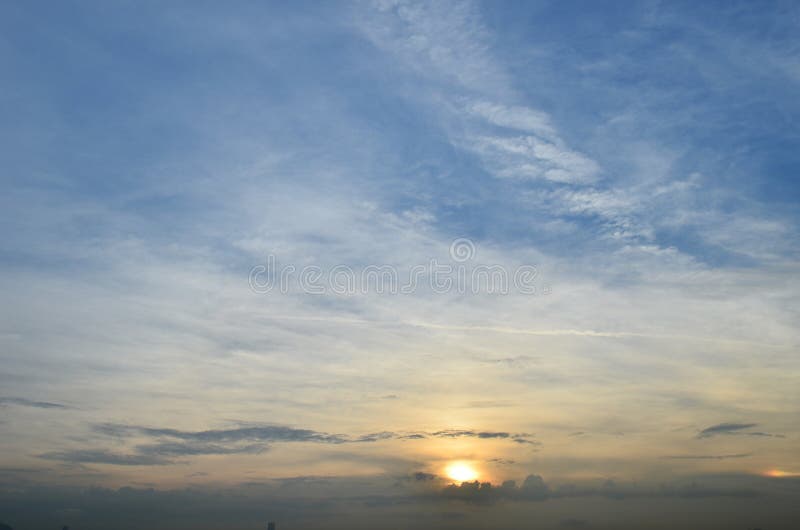 A Susnet Over Ocean Water, Summer Sky Stock Photo - Image of holiday ...