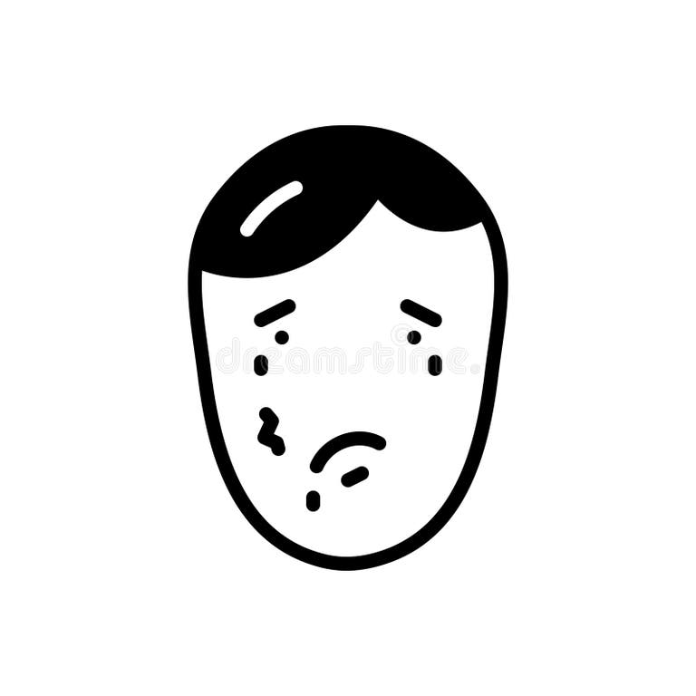 Black Solid Icon for Suspect, Doubtful and Guess Stock Vector ...