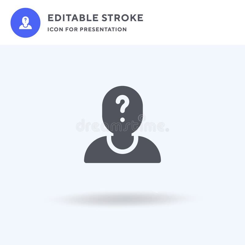 Suspect Icon Vector, Filled Flat Sign, Solid Pictogram Isolated on ...