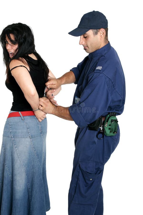 Suspect Thief Being Handcuffed Stock Photo - Image of apprehension ...