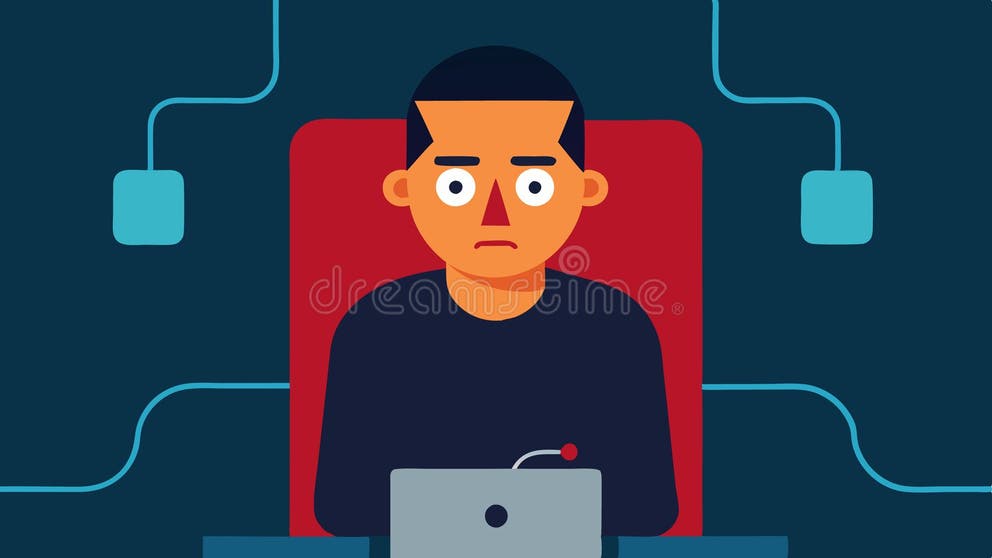 Suspects Expression a Vector of a Nervouslooking Suspect Sitting in a ...