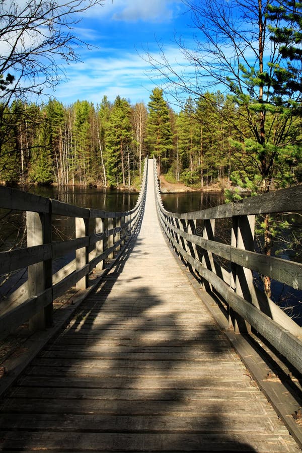 Suspended bridge stock image. Image of countryside, nature - 5116647