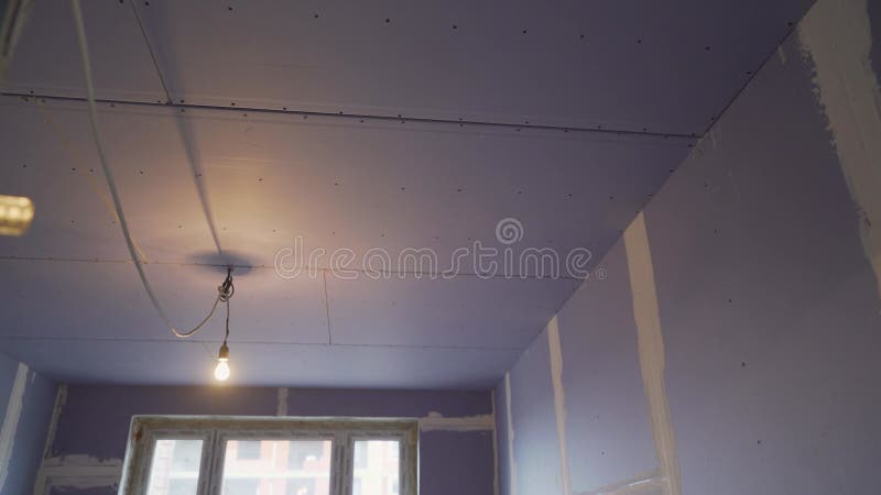 Suspended Ceiling Installation: Lighting Fixture Placement Stock Footage - Video of interior ...