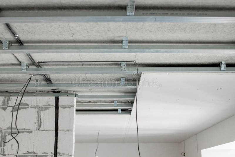 Suspended Ceiling Structure with Profiles for Installation of Ceiling ...