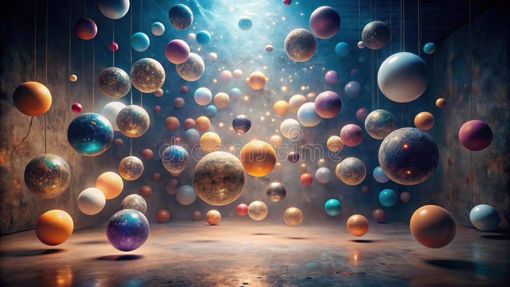 Suspended Celestial Spheres in an Atmospheric Chamber a Visual ...
