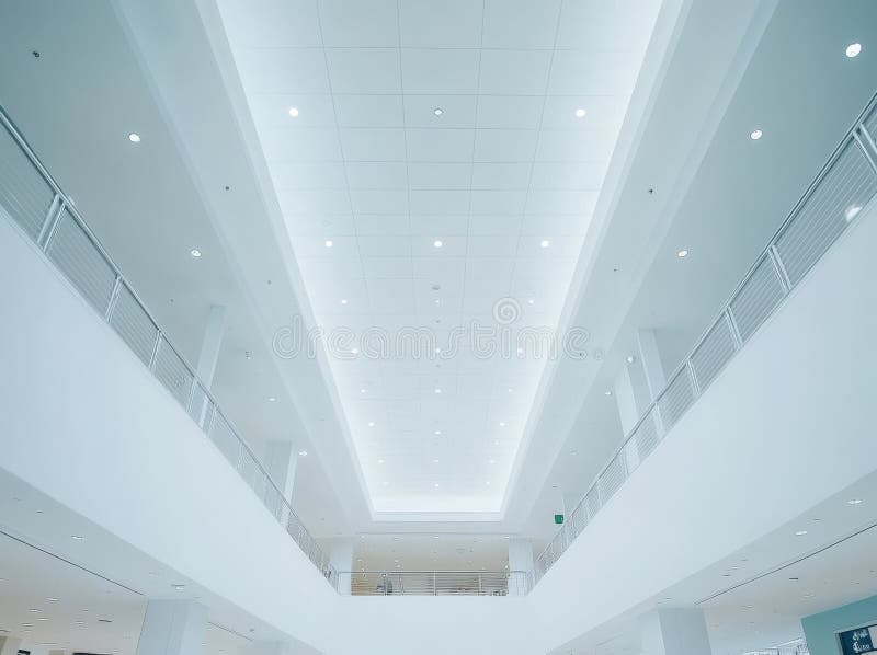 A Suspended Grid False Ceiling Featuring a Gypsum Bulkhead Design and ...