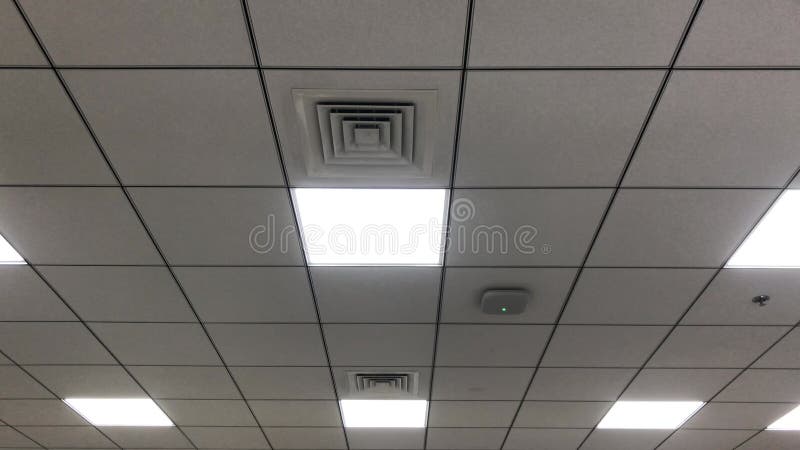 Clip of Grid False Ceiling Interiors for an Office Building Stock Video ...