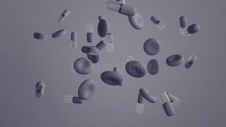 Suspended Medication and Cells Stock Illustration - Illustration of ...