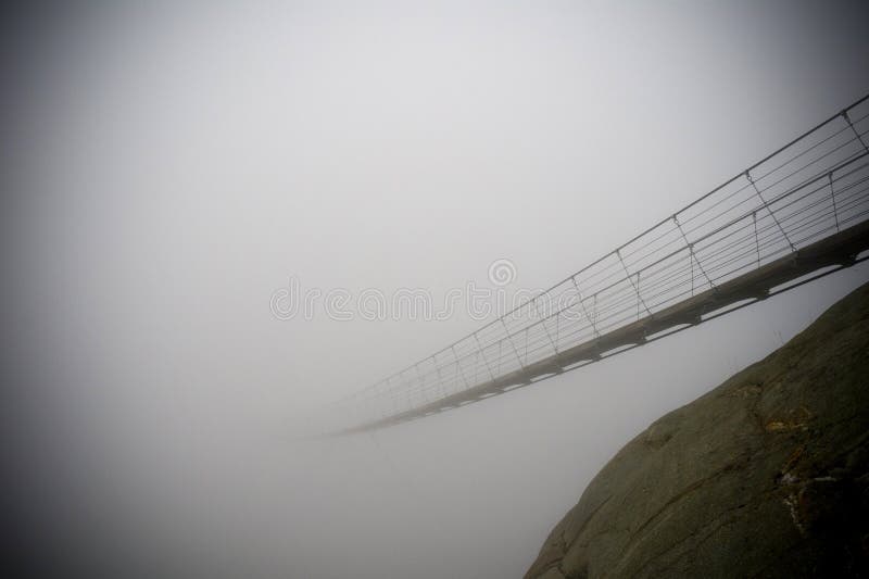 Suspended in the mist stock image. Image of mountain - 44701505