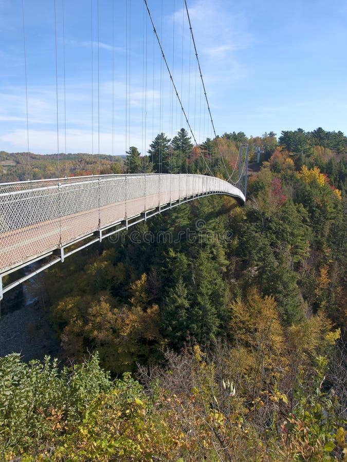 Suspended Pedestrian Walkway Stock Image - Image of bridge, elevated ...
