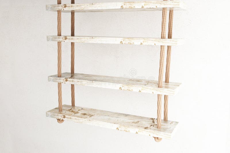 Suspended shelves side stock illustration. Illustration of background ...