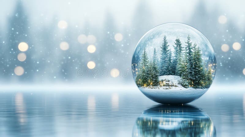 A Suspended Sphere Highlighting a Vivid Ecosystem with Elements from ...