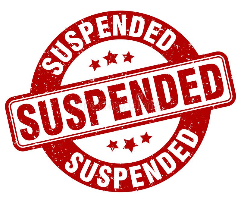 Suspended Stamp. Suspended Label. Round Grunge Sign Stock Vector ...