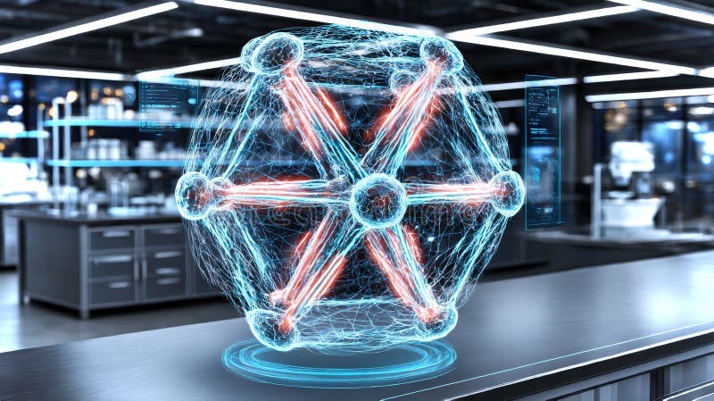 Suspended Volumetric Rendering of a Virus Capsid in a High-tech ...