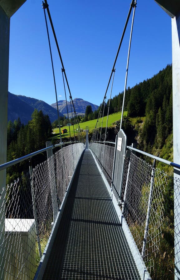 Suspension Bridge stock photo. Image of mounting, path - 58338044