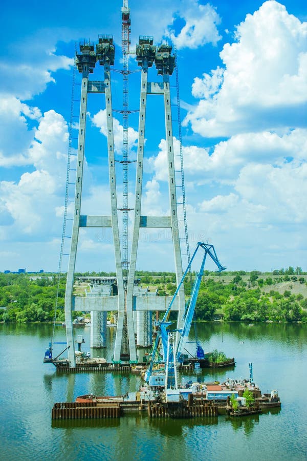 Suspension bridge stock photo. Image of infrastructure - 42779800