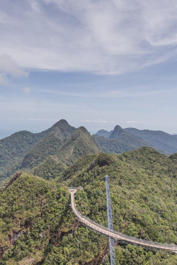 Suspension Bridge, Gunung Machinchang, Langkawi Stock Image - Image of ...