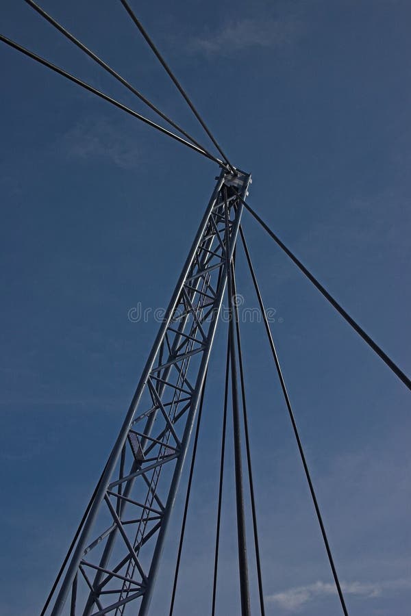 Suspension Bridge Support Cables Stock Image - Image of cable, angles ...