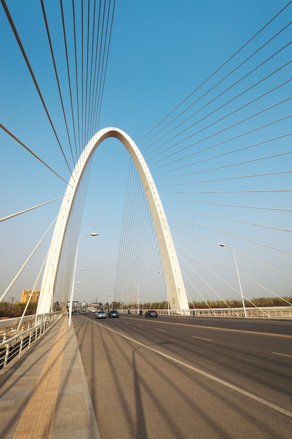 Cable-stayed bridge stock image. Image of development - 42454229