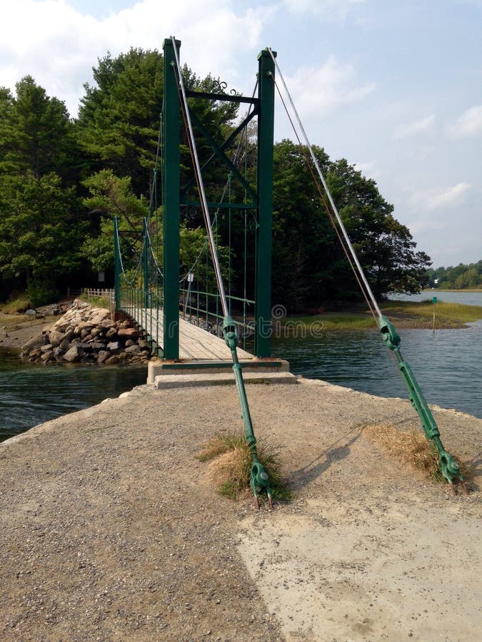 Suspension Foot Bridge in Himalaya, Nepal Stock Image - Image of nature ...