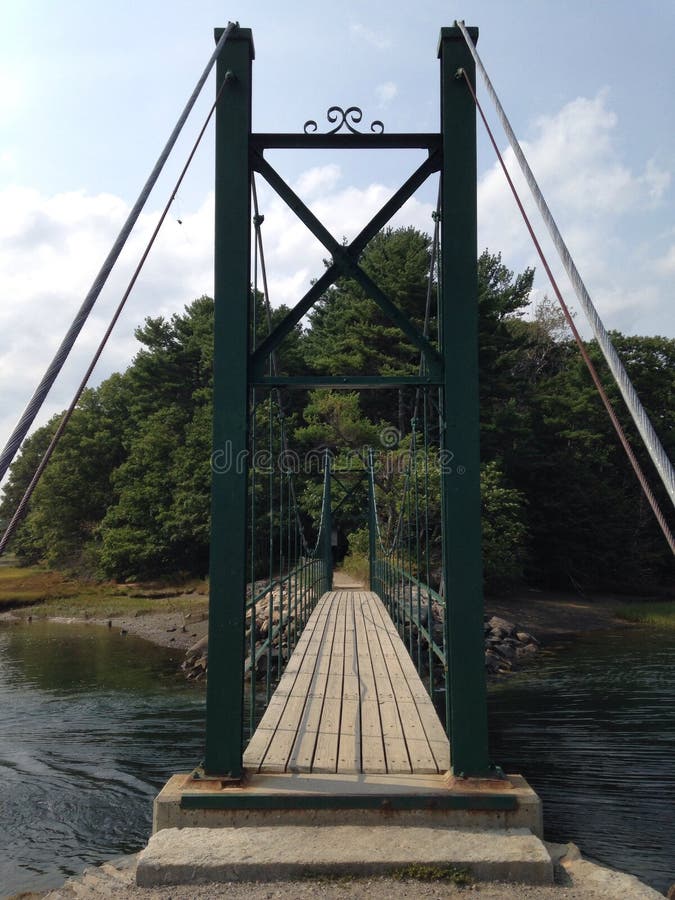 Suspension footbridge stock photo. Image of walkway, valley - 46891600