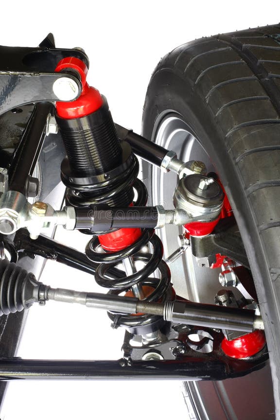 Suspension and Shock Assembly Isolated Stock Photo - Image of ...