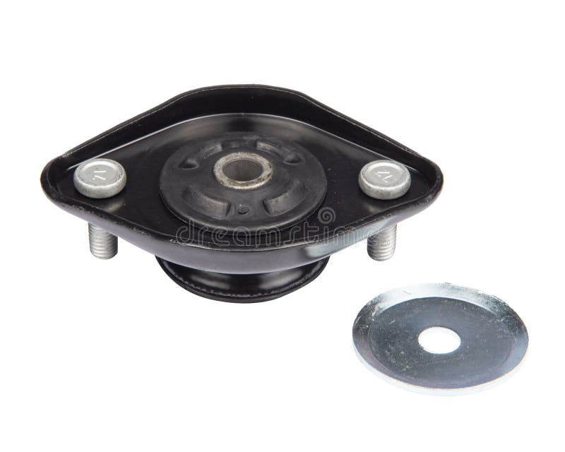 Suspension Strut Support Bearing Isolated on White Stock Image - Image ...