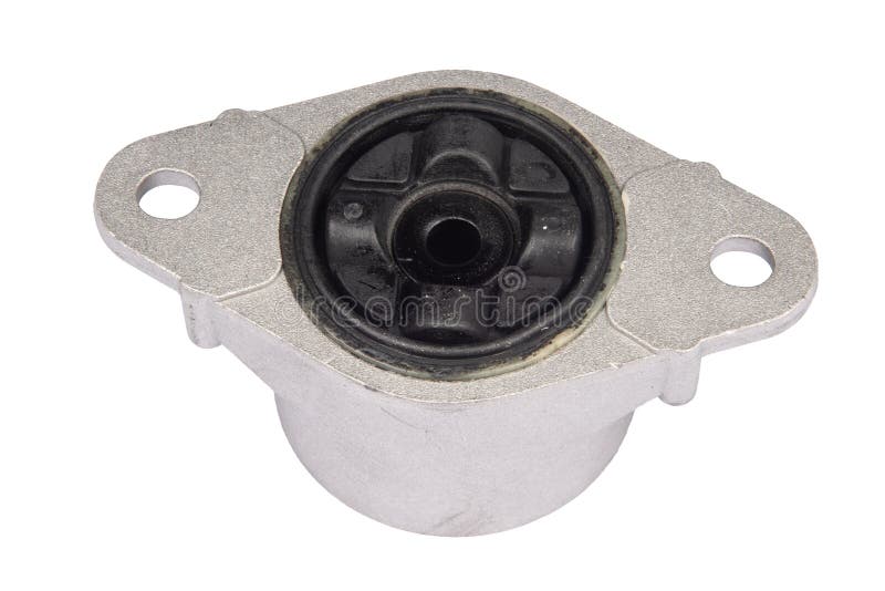 Suspension Strut Support Bearing Isolated on White Stock Photo - Image ...