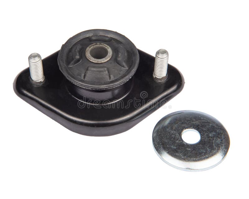 Suspension Strut Support Bearing Isolated on White Stock Image - Image ...