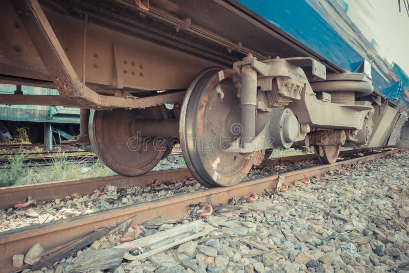 Suspension of Thai Train Vintage Style Stock Photo - Image of machinery ...