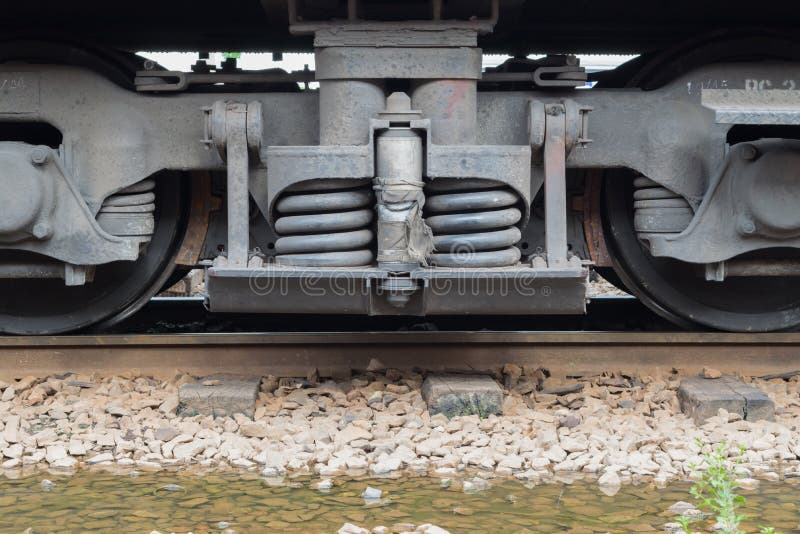 Suspension of Thai train stock image. Image of engineer - 65723667