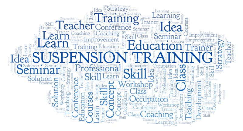 Suspension Training Word Cloud. Stock Illustration - Illustration of ...