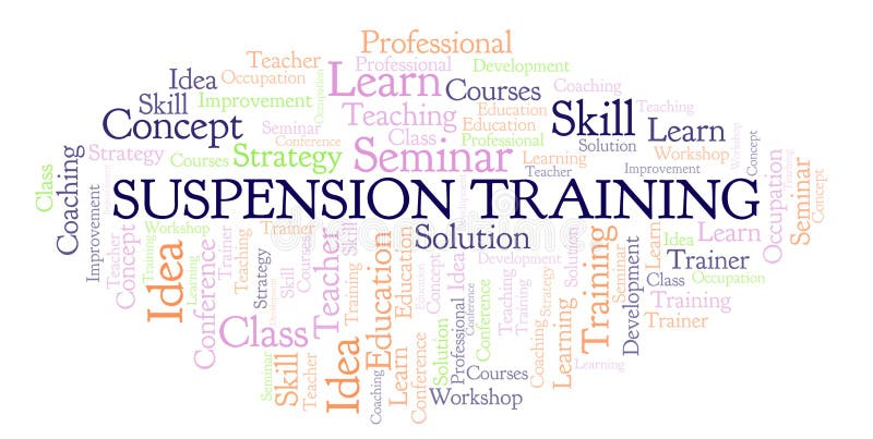 Suspension Training Word Cloud. Stock Illustration - Illustration of ...