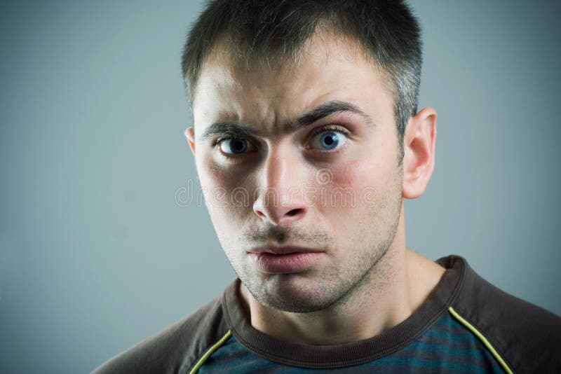 Hombres Que Expresan Repugnancia. Imagen de archivo - Imagen de retrato ...