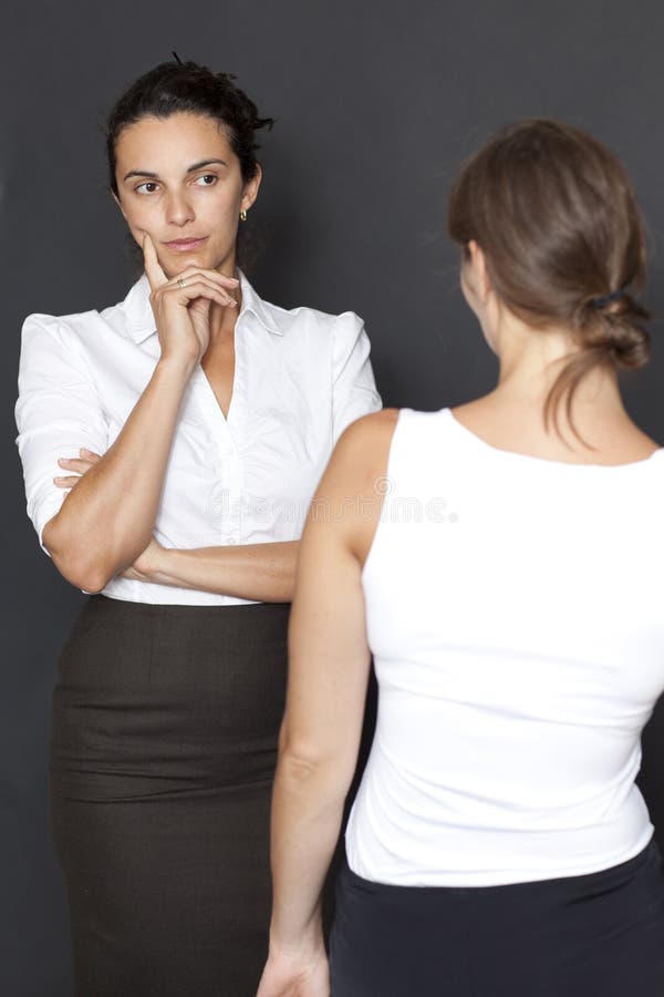 Suspicacia femenina imagen de archivo. Imagen de censura - 23738023