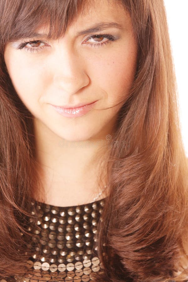 Suspicion stock image. Image of brunette, brown, closeup - 11668411