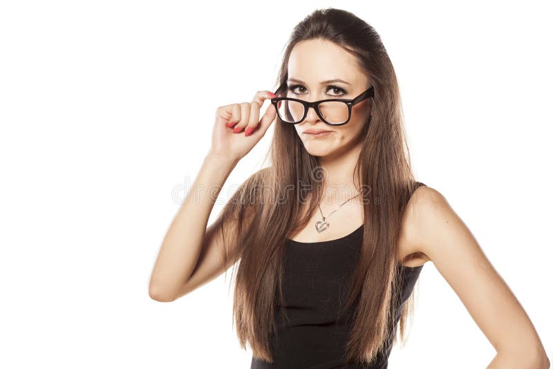 Distrustful business woman stock image. Image of distrust - 66540405