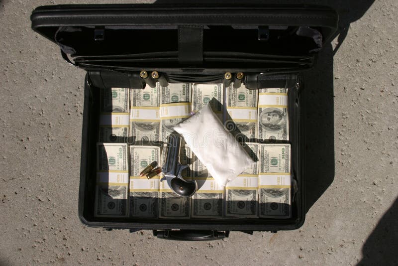 Suspicious briefcase stock image. Image of crank, briefcase - 1281231