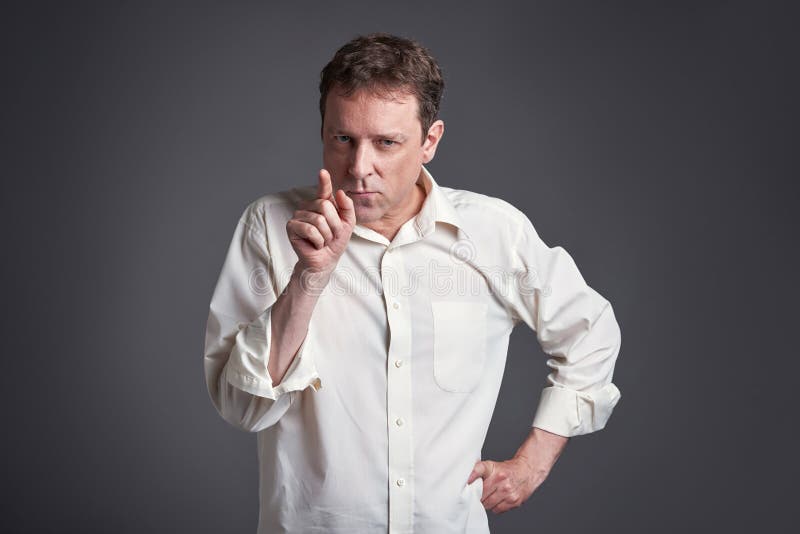 Suspicious man stock image. Image of suspicion, skeptical - 134188425