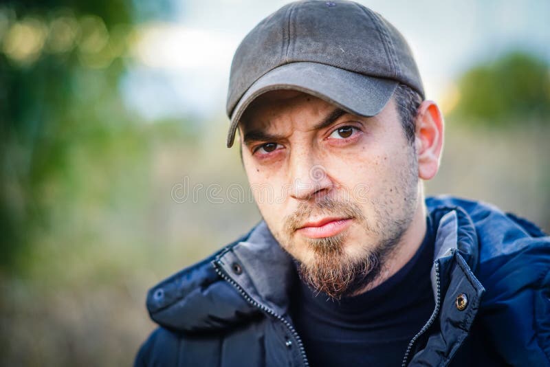 Suspicious man stock photo. Image of portrait, male - 103414440
