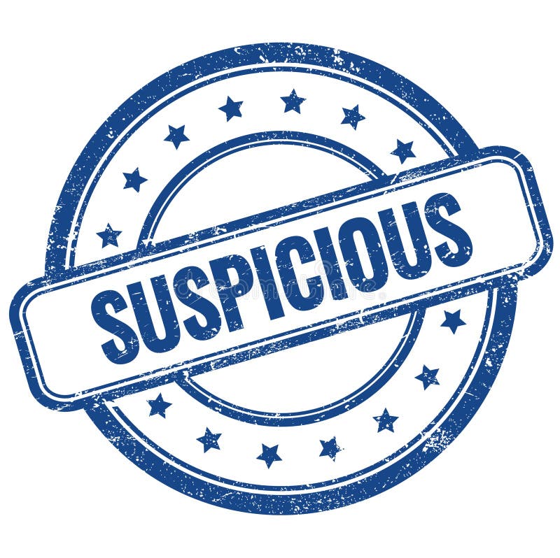 SUSPICIOUS Text Written on Green School Board Stock Illustration ...