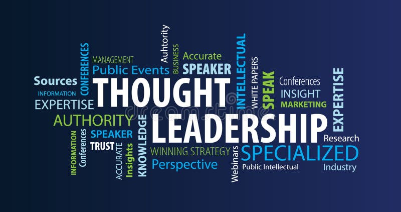 Thought Leadership Word Cloud Stock Image - Illustration of white ...